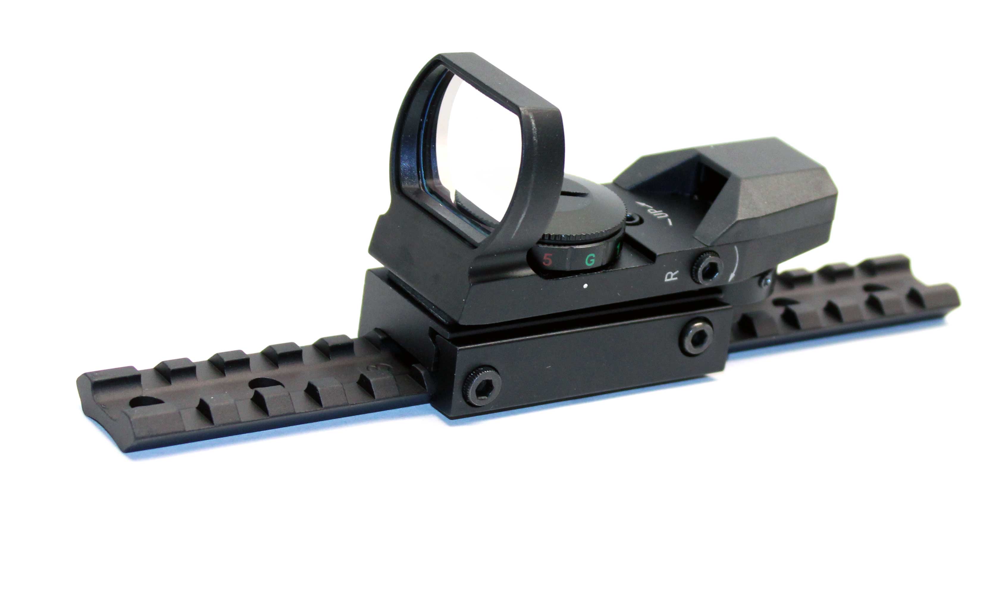 Tactical Reflex Sight With 4 Reticles With Base Mount Compatible With