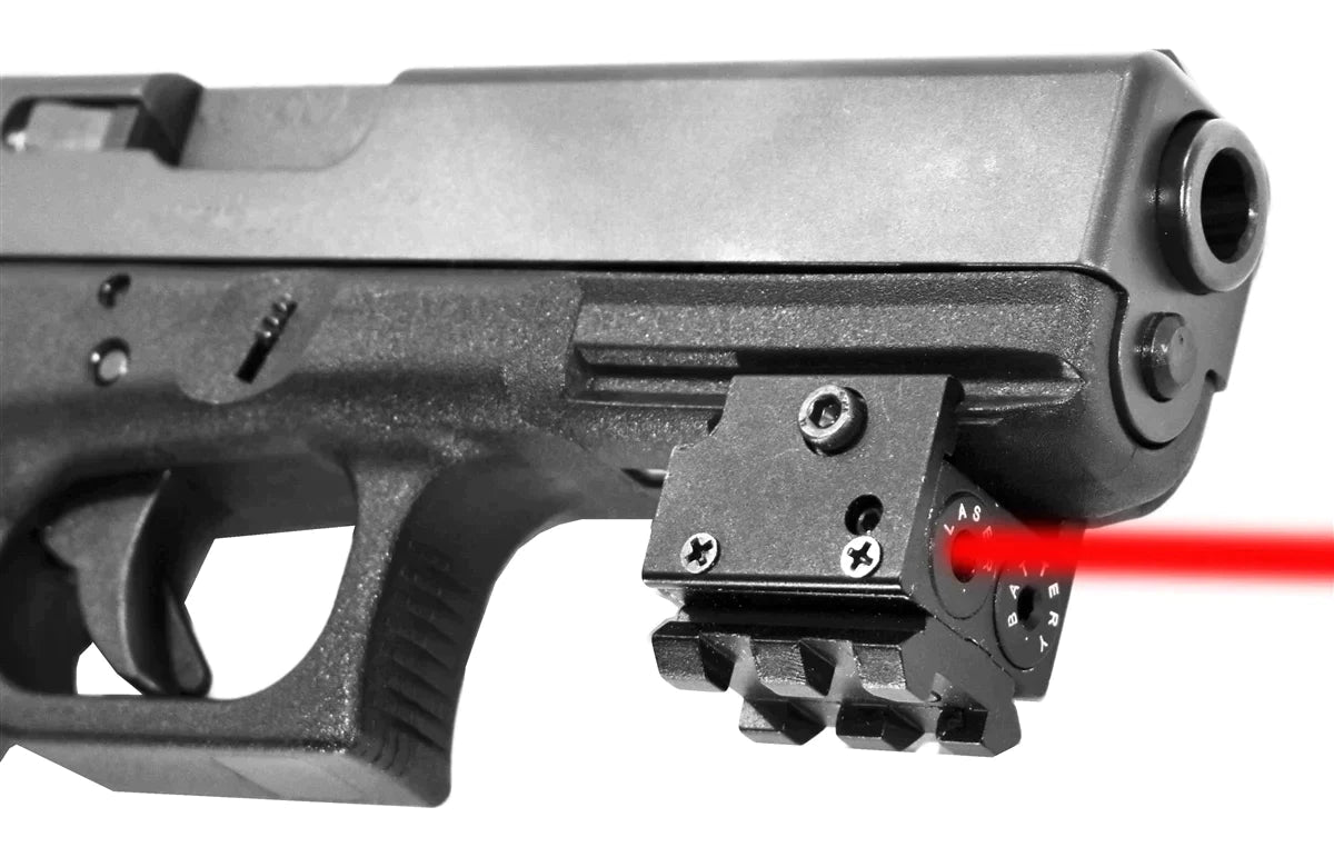 hk p2000 tactical red laser sight picatinny mounted aluminum black.