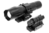 1000 lumen flashlight and red dot sight combo compatible with Kel-Tec