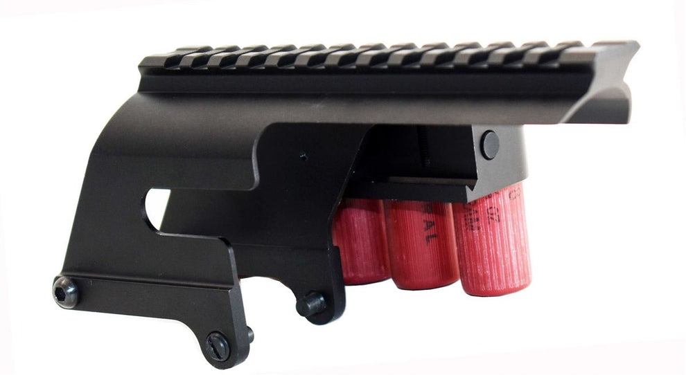 Stevens 320 Saddle Mount with Shell Holder | TRINITY 12GA Rail Mount