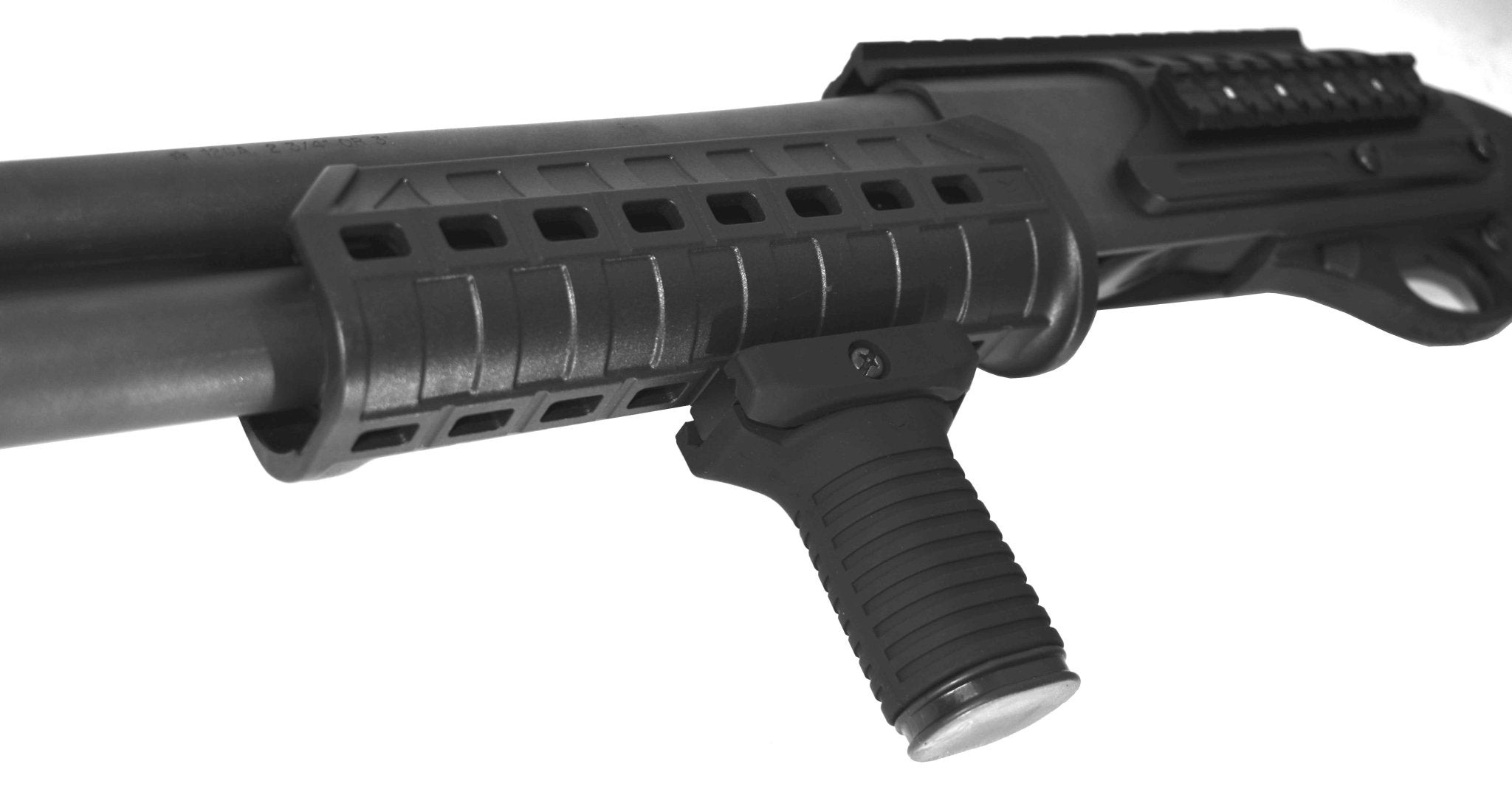 Black Vertical Foregrip with Built-in Battery Compartment